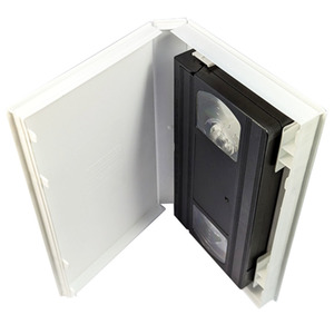 VHS Video Cassettes and VHS Storage Cases: Retro Style Media