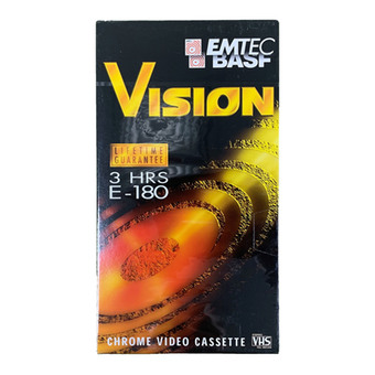 VHS Video Cassettes and VHS Storage Cases: Retro Style Media